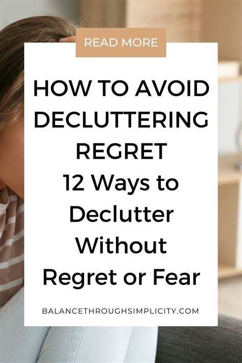 Ways To Declutter Without Regret Or Fear