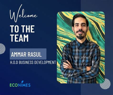 zain ul abdin on linkedin it s my pleasure to welcome mr ammar rasul to econimes