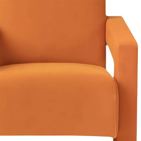 Nordic Square Arms Fabric Arms Included Fixed Back Accent Room Chair