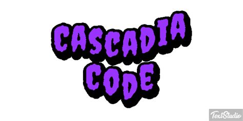 Cascadia Code Font Animated  Logo Designs