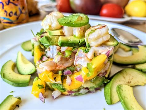 Shrimp Ceviche With Mango And Avocado Spicy Gelato Kitchen