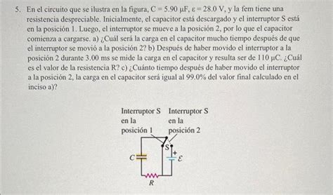 Solved In the circuit shown in the figure C μF ε Chegg
