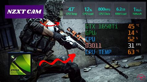 How To Display FPS GPU CPU Usage In Game Using MSI NZXT CAM YouTube