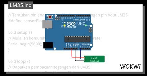 Sensor Suhu Lm35 Wokwi Esp32 Stm32 Arduino Simulator
