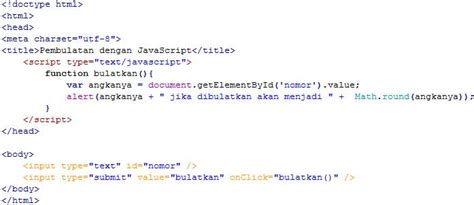 Pembulatan Angka Dengan Javascript