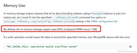 Mongo 内存占用过大被系统自动关闭问题mongodb备份量太大服务停了 Csdn博客