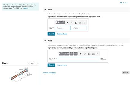 Solved Review Ii Review The 58 Mm Diameter Solid Shaft Is