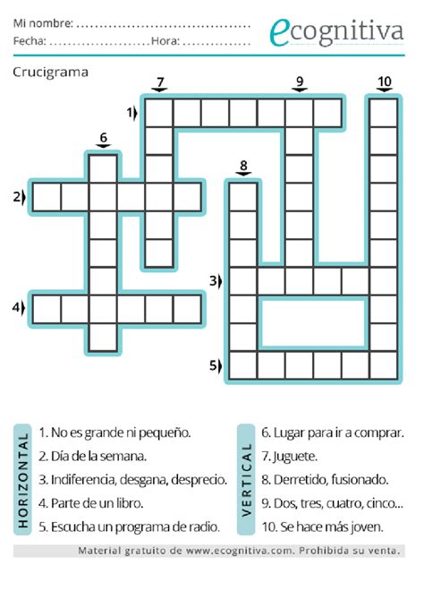 Crucigrama 2 Es Un Cucigrama De Los Acentos Comunicacion Acentos