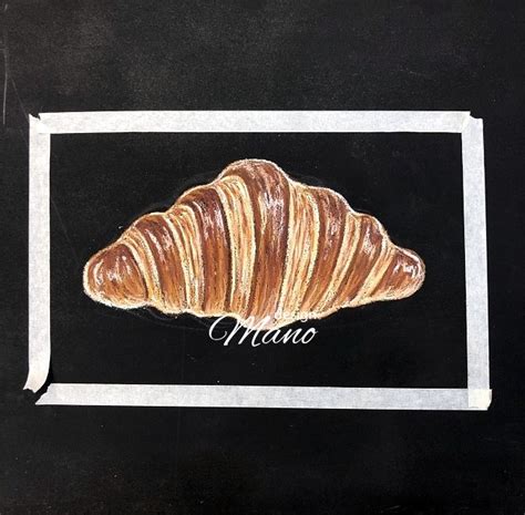 초크아트 빵그림 그리기 크루아상 그림 그리는 법 네이버 블로그