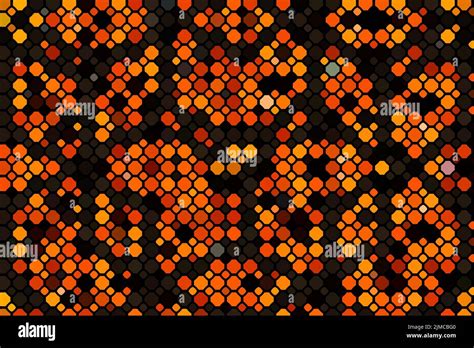 Dark Orange Vector Layout With Circle Shapes Illustration With Set Of Shining Colorful Abstract