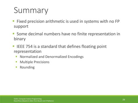 Cs201 Lecture 5 Floating Point Ppt Download