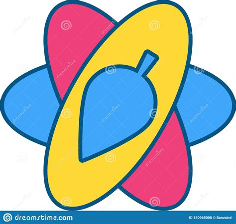 Atom Icon Vector Sign Atomic Orbitals Symbol Stock Illustration Illustration Of Orbit