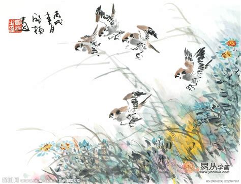 麻雀国画图片大全 画工笔 名家画竹子图片大全 大山谷图库