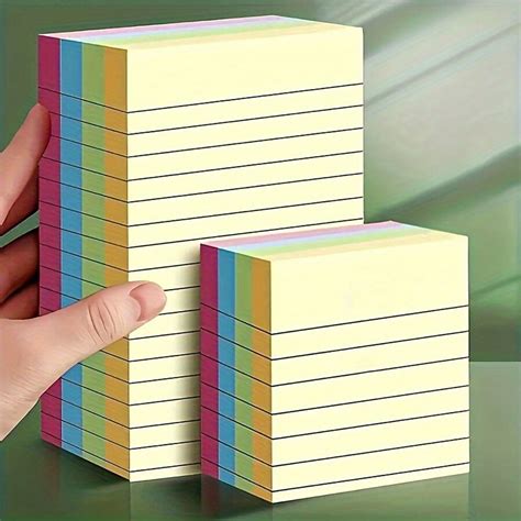 100200sheets Line Sticky Notes 4 Colors Portable Student Note Marker