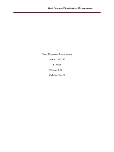 Ethnic Groups And Discrimination Pdf Discrimination Discrimination And Race Relations