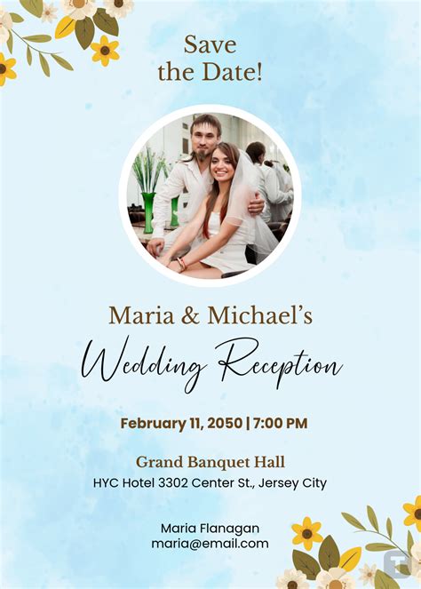 Free Wedding Reception Invitation Templates Editable And Printable