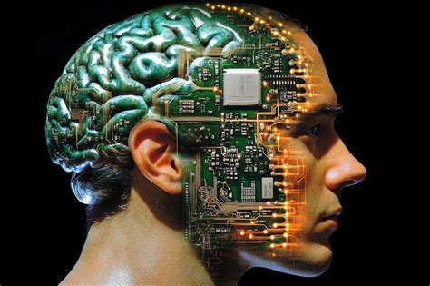 Neurochip Cerebral Cortex Cortical Interface Neural Modulation And Bionic Relay Mans Face