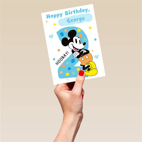Mickey Mouse Birthday Card Ideas