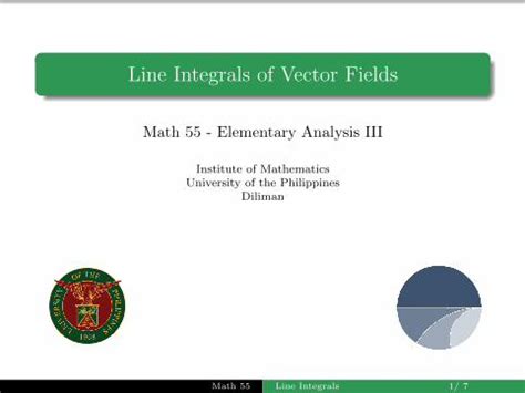 PDF 14 Line Integrals Of Vector Fields Handout DOKUMEN TIPS