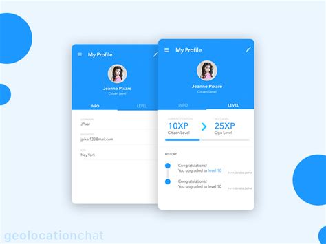 Dribbble Geolocation Chat App By Angelia