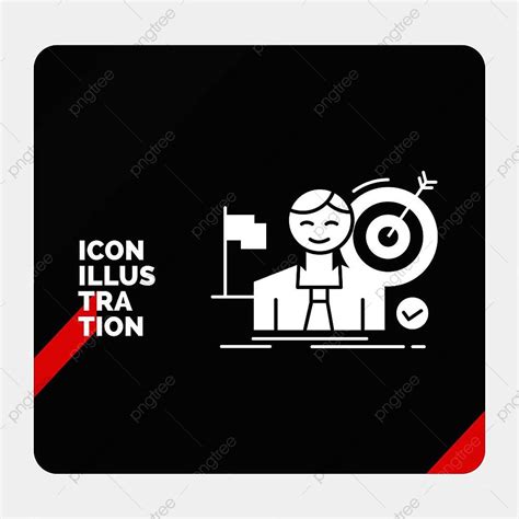 Red And Black Creative Presentation Background For Business Icon Archery Abstract Png And