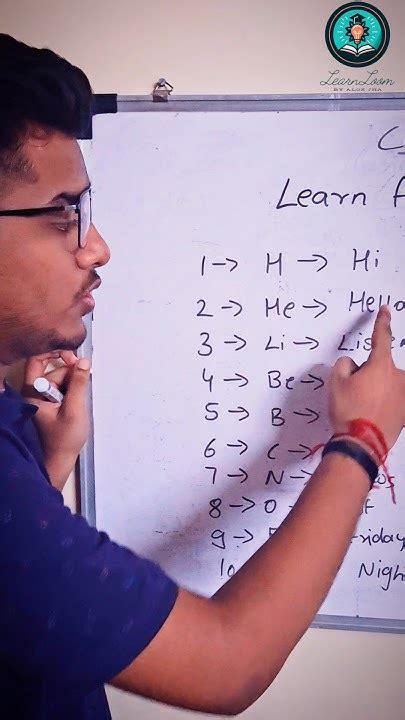 Easy Trick To Learn First 20 Elements Periodic Table Chemistry🧪 Education Learning Chemistry