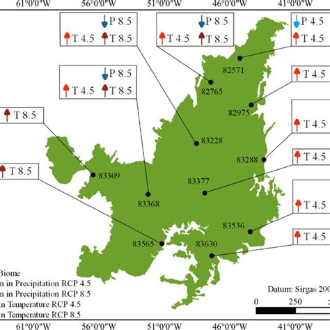 Trend Of Precipitation And Average Temperature In Rcps 45 And 85 From
