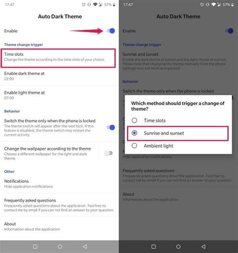 How To Schedule Dark Mode To Activate At Sunset On Android Make Tech Easier