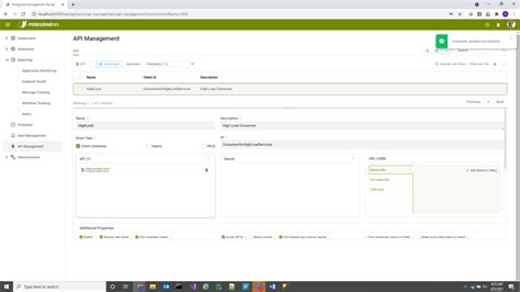 api management peregrine connect