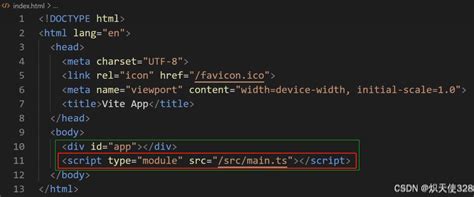 Vue3——003、vue 项目中的文件结构（indexhtml、maints、appvue）vue3 Indexhtml Csdn博客
