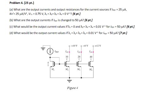 Solved A What Are The Output Currents And Output