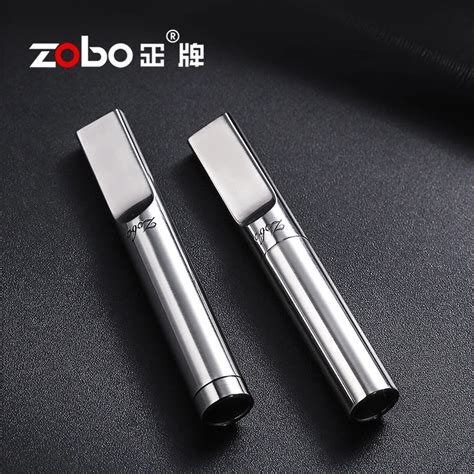 Zobo 정품 304 스테인레스 스틸 담배 홀더 순환 타입 세탁 가능 미세 다공성 필터 흡연 세트 이중 사용 두껍고