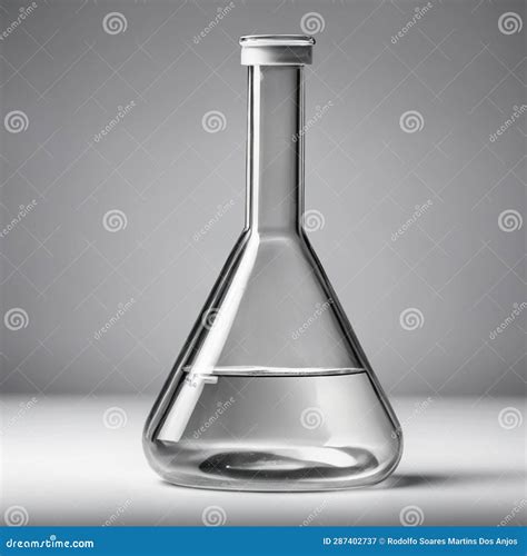 Volumetric Flask With Clear Liquid Inside Ai Generated Stock Illustration Illustration Of
