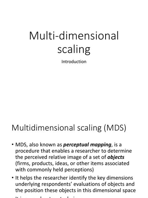 Multidimensional Scaling Pdf Perception Scientific Method