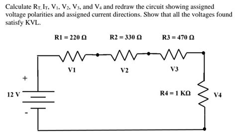 solved calculate rt it v1 v2 v3 and v4 and redraw the