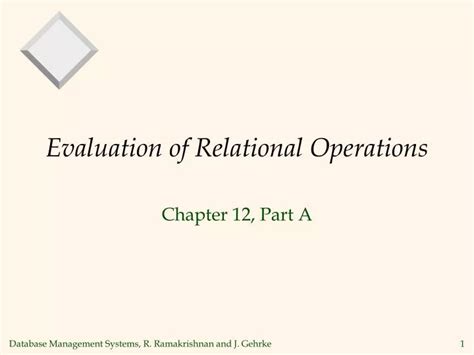 Ppt Evaluation Of Relational Operations Powerpoint Presentation Free