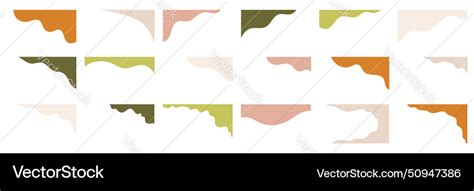Array Of Varied Shapes For Use In Website Headers Vector Image
