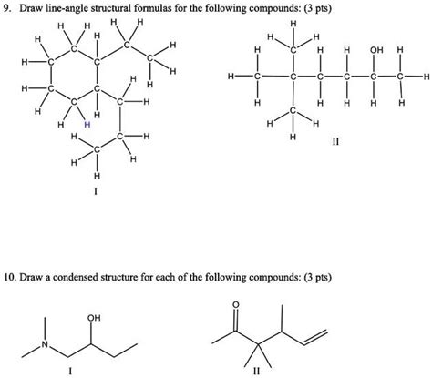 SOLVED Please Answer Draw Line Angle Structural Formulas For The Following Compounds