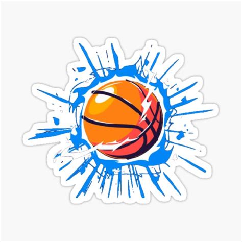 Basketball Logo Sticker For Sale By Tasaskrilex Redbubble