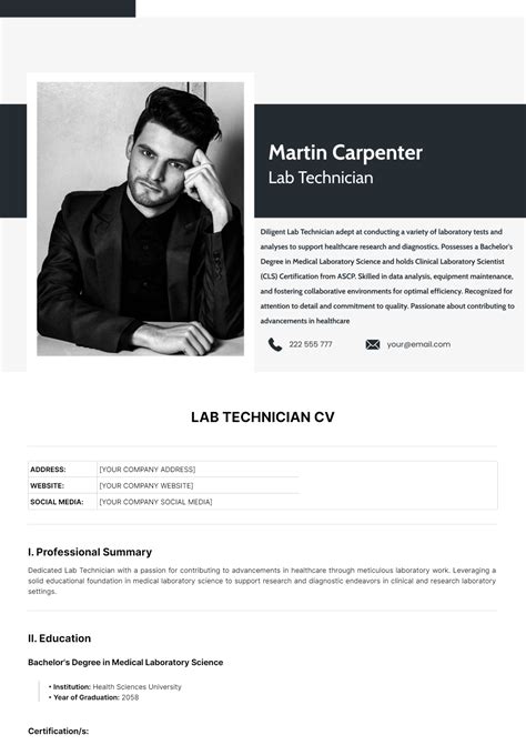 Free Professional Cv Templates To Edit Online And Download