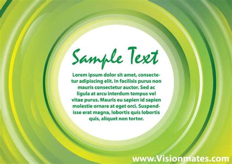 녹색 동그라미 벡터 카드 Ai Uidownload