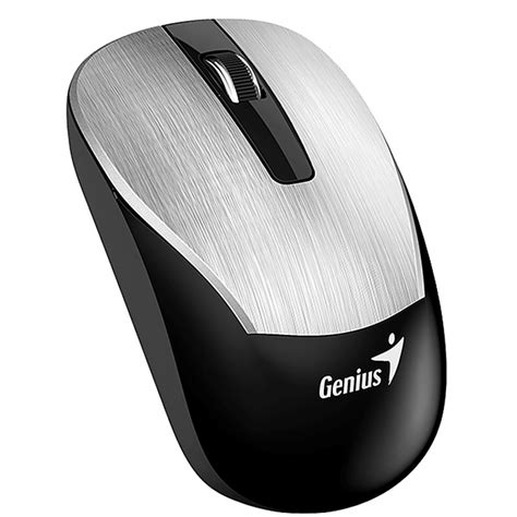 Mouse Genius Eco 8015 Wireless Blueeye Recargable Silver