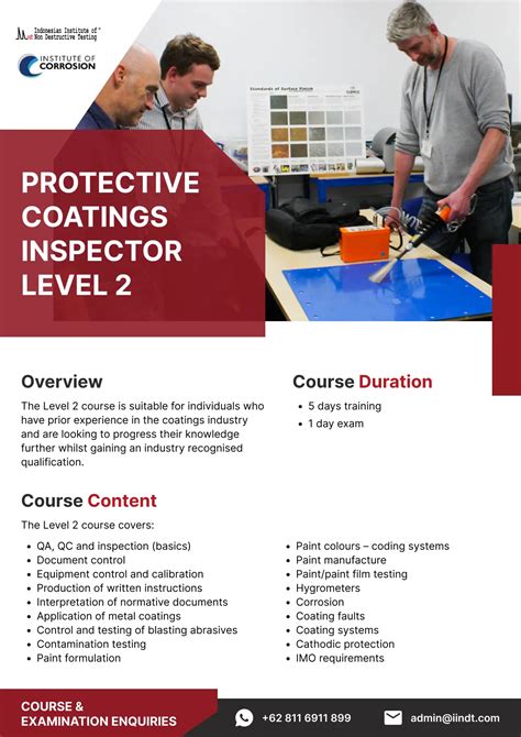 Protective Coatings Inspector Level 2 Iindt Batam Indonesian