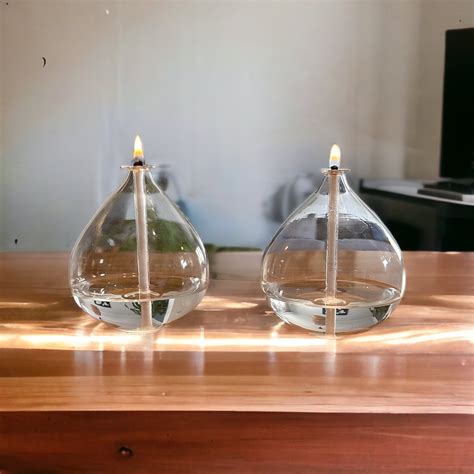 Hand Blown Glass Oil Candle At Winnie Norris Blog