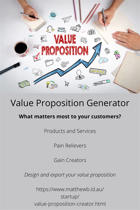 Value Proposition Generator Design And Export Your Value Proposition What Matters Most Value