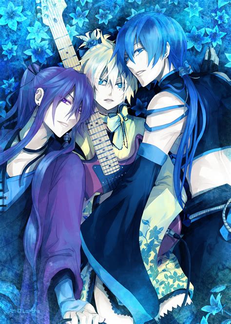 Kagamine Len Kaito And Kamui Gakupo Vocaloid Drawn By Lancha Danbooru