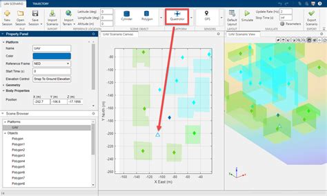 Design Obstacle Avoidance Package Delivery Scenario Using UAV Scenario Designer MATLAB Simulink
