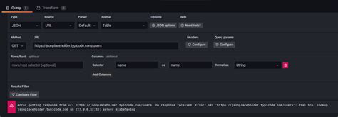 [bug] the datasouce dont work in grafana v9 1 6 · issue 430 · grafana