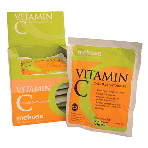 Melrose Vitamin C Calcium Ascorbate 8x125g My Health Pantry