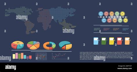An Infographics Showing A Map Stock Vector Image And Art Alamy